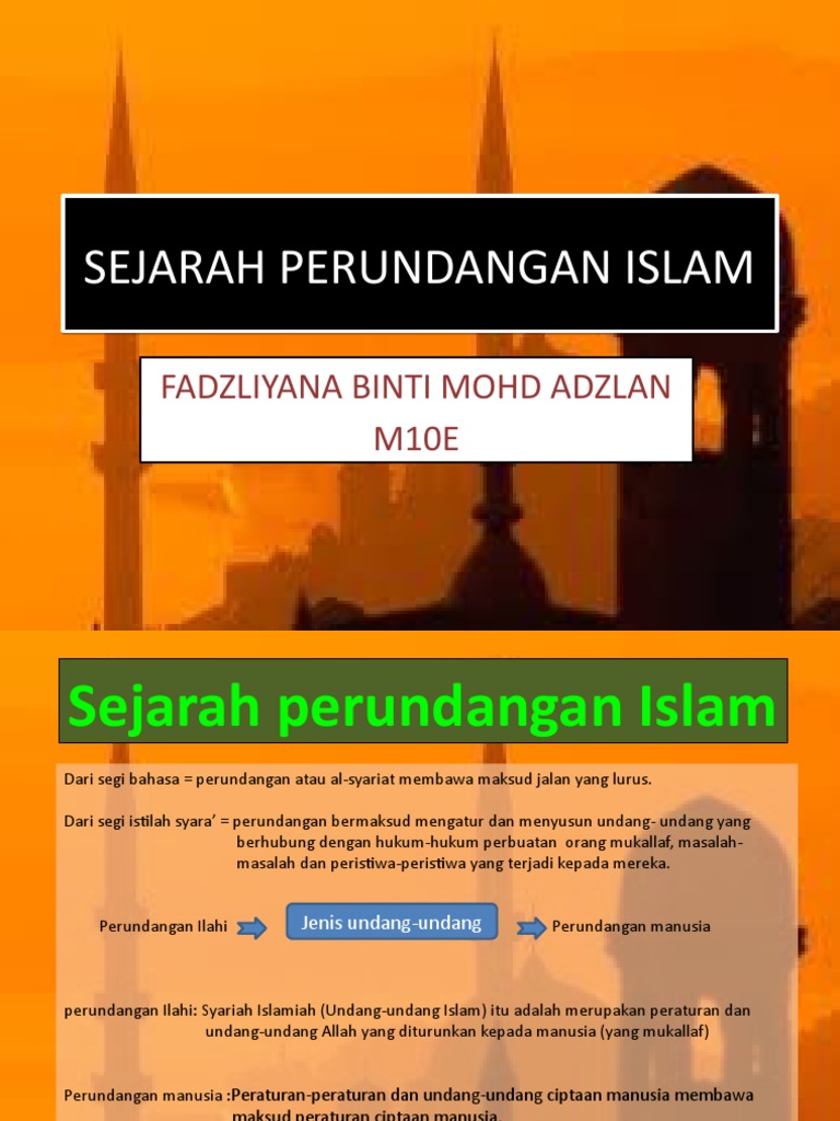 Sejarah Perundangan Islam | PDF