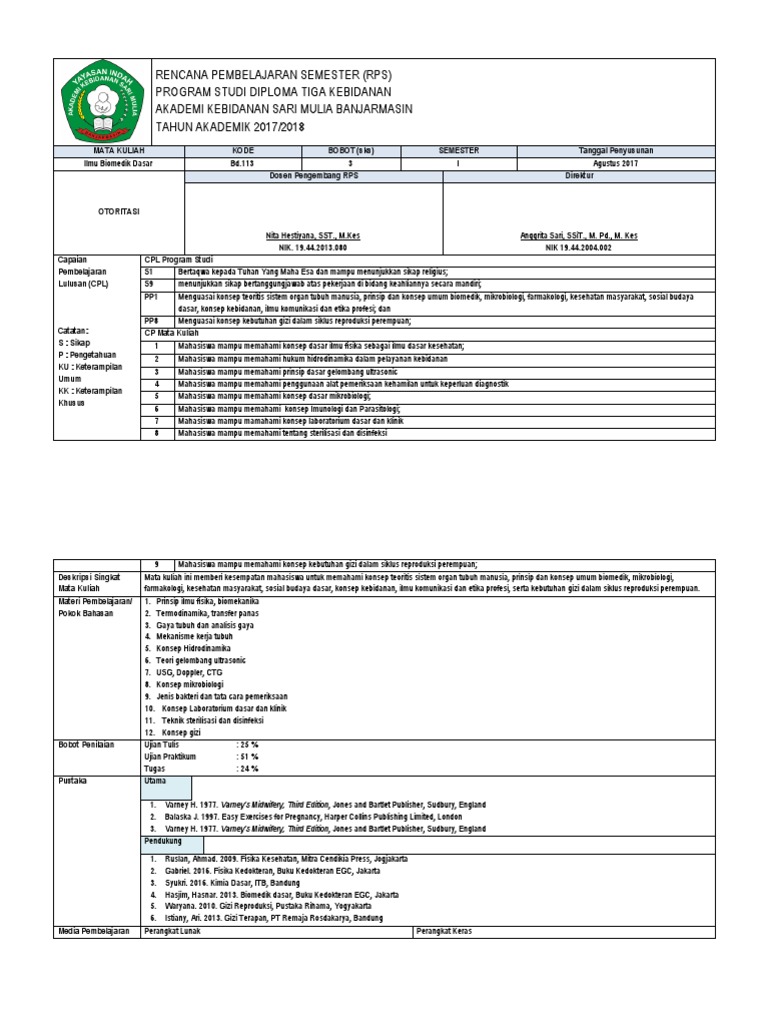 RPS Ilmu Biomedik | PDF