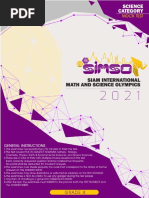 Primary 1 - SIMSO Science 2023 (With Answers) | PDF | Earth | Moon