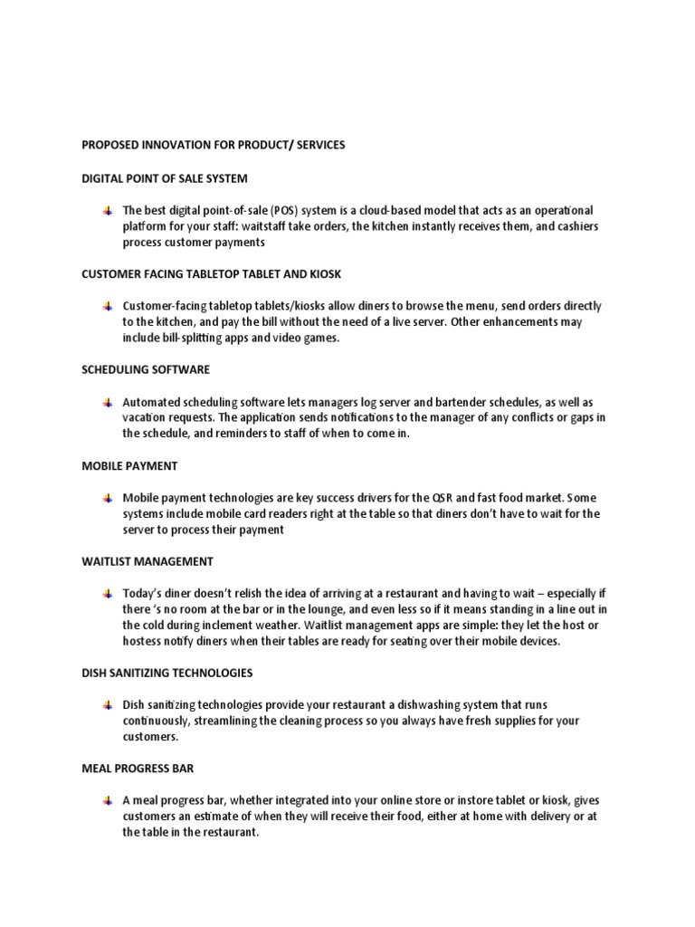 Proposed Innovation For Product | PDF