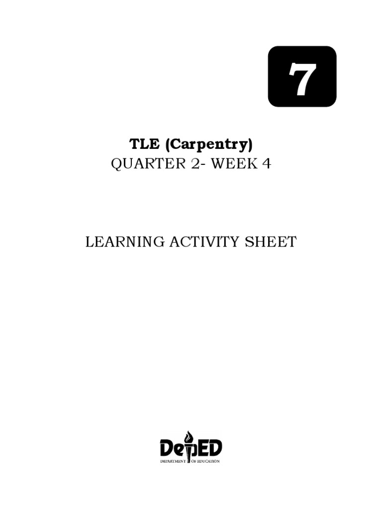 Las Tle 7 Q2 Week 4 Pinanapatan Is | PDF | Carpentry