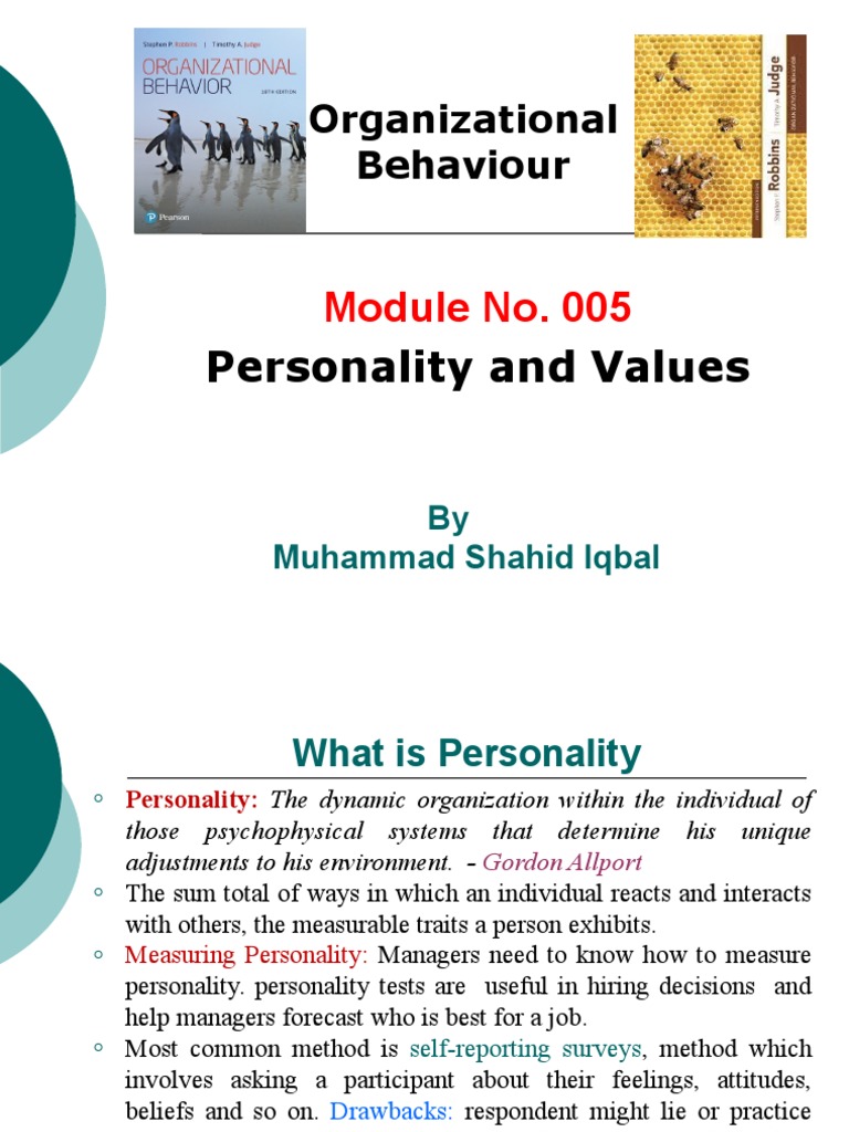 Organizational Behavior (Personality) | PDF | Extraversion And Introversion | Personality Type