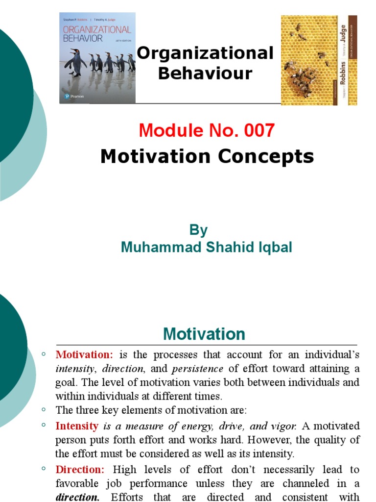 Organizational Behavior (Motivation) | Download Free PDF | Motivational ...