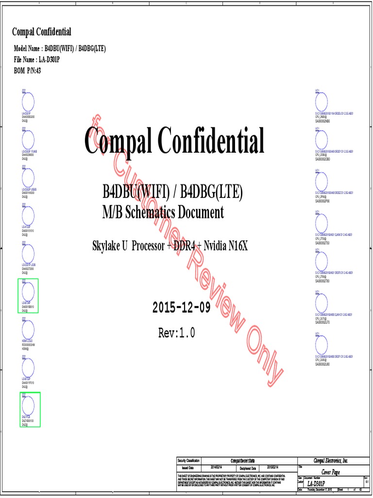Schematic Vinafix - VN - LA-D301P - R10 - 1218a - HW - PWR | PDF ...