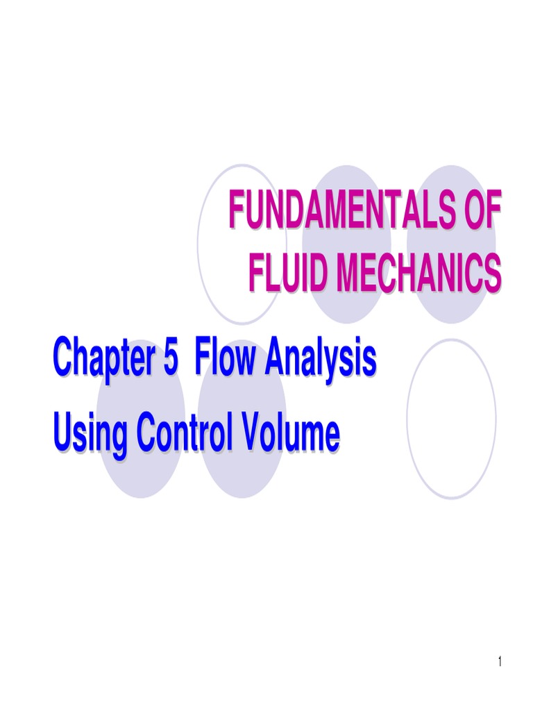 CHAP05 - Flows Analysis Using Control Volume | PDF | Fluid Dynamics | Rotation Around A Fixed Axis