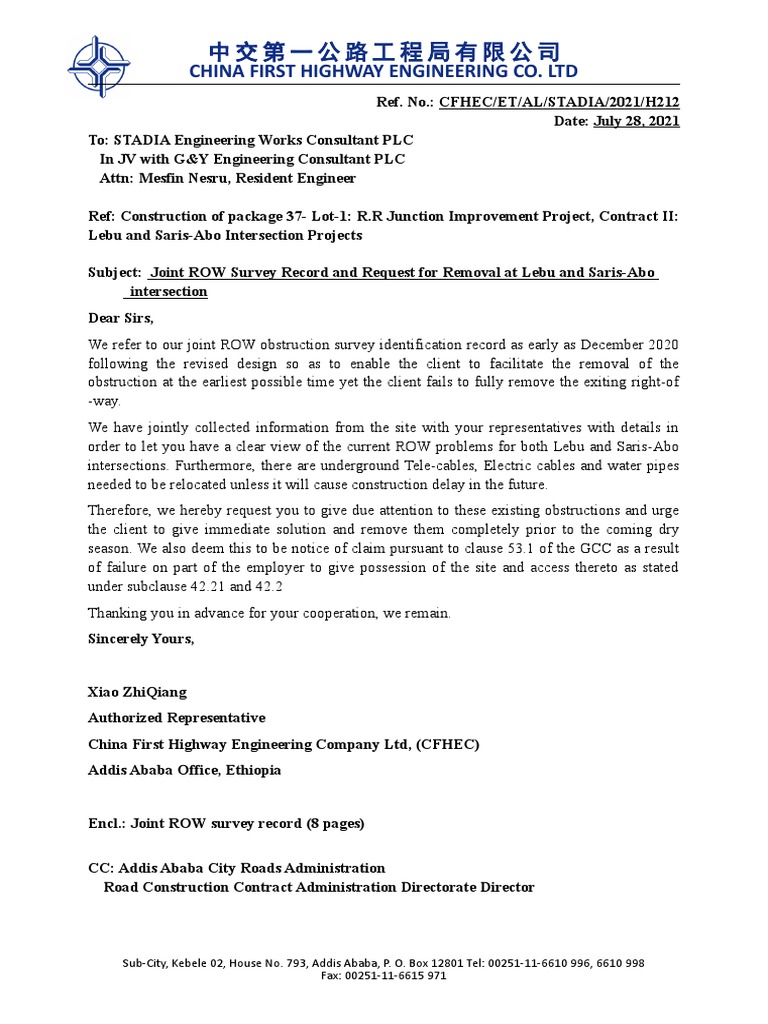 101 - L&S - Joint ROW Survey Record and Request For Removal | PDF ...
