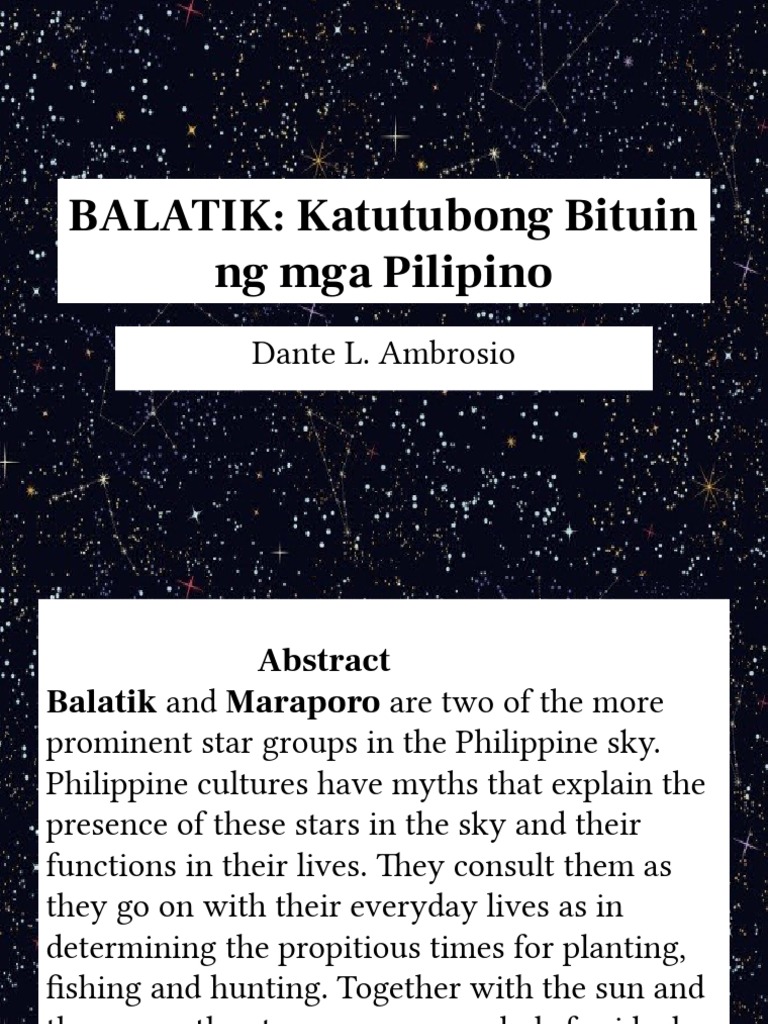 BALATIKweek 5 | PDF