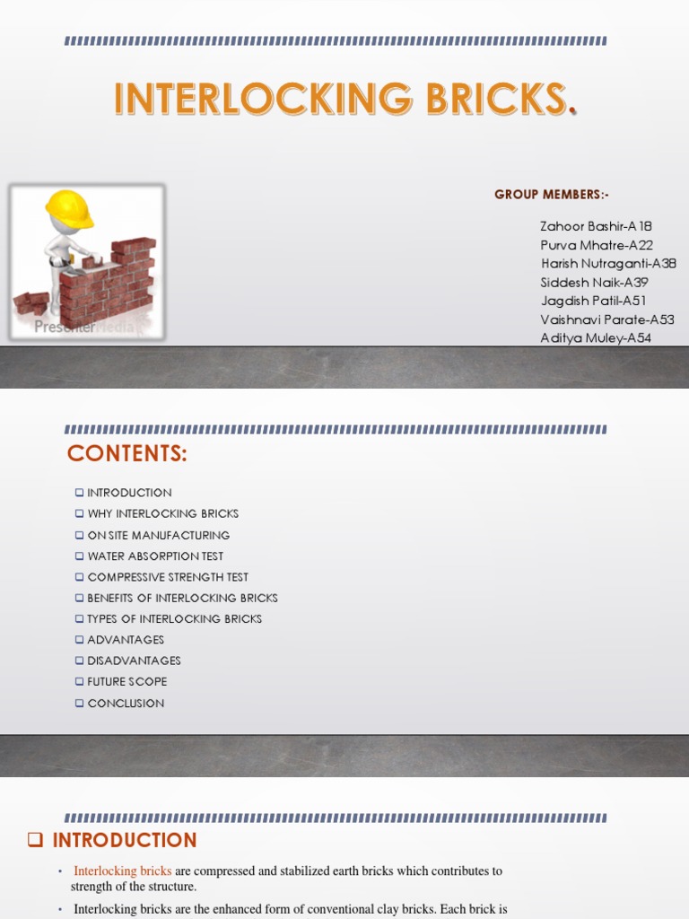 Interlocking Bricks: Benefits and Types | PDF | Brick | Masonry