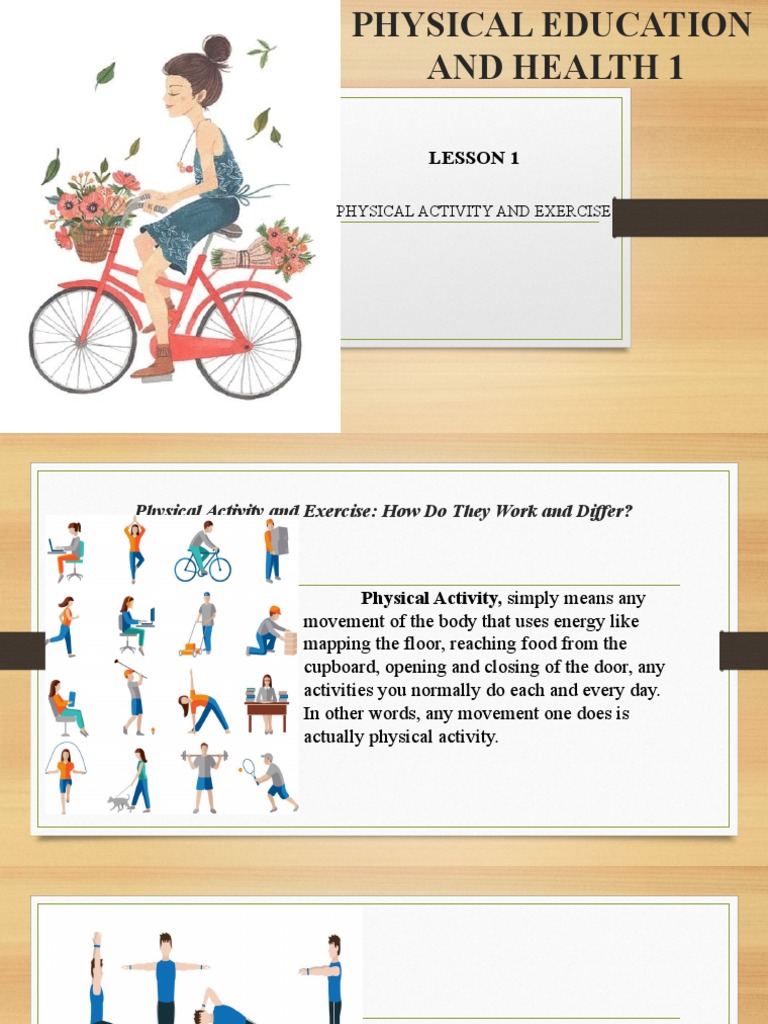 Lesson 1: Physical Activity and Exercise | PDF | Physical Fitness | Muscle