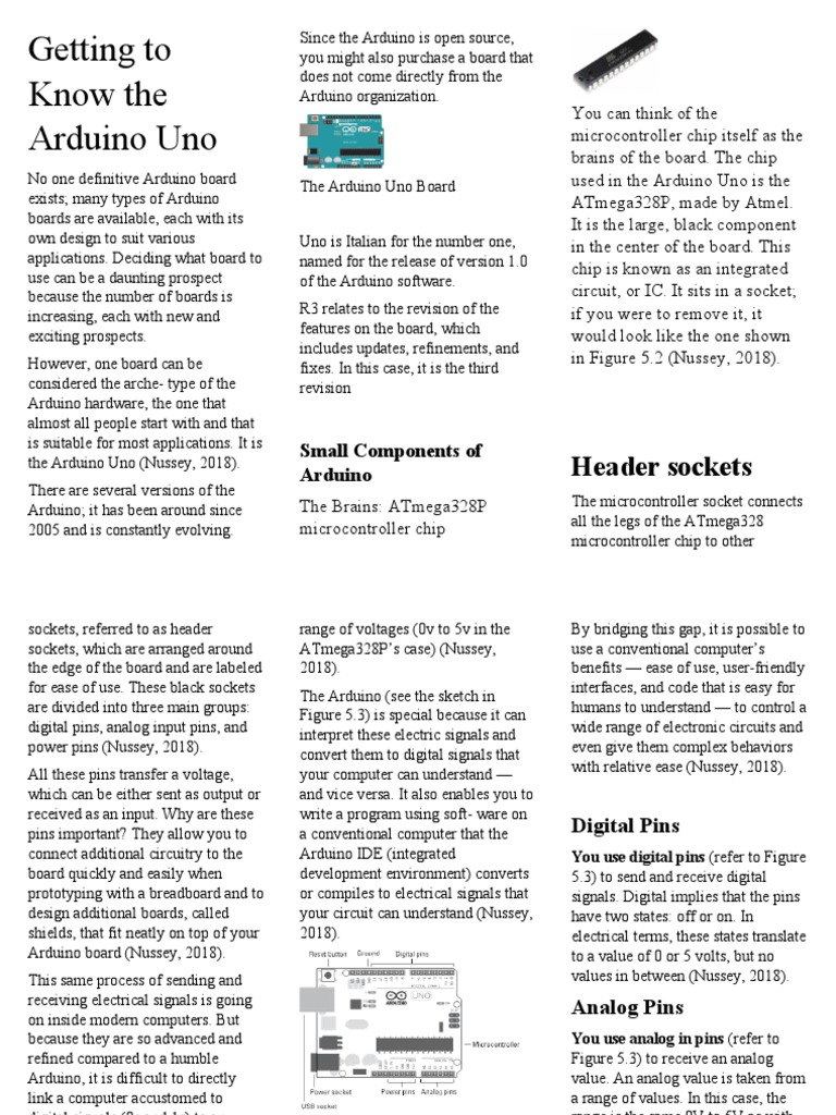Components of Arduino Uno | Download Free PDF | Arduino | Electrical Connector