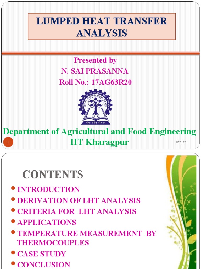 Lumped Heat Transfer Analysis | PDF | Heat Transfer | Heat