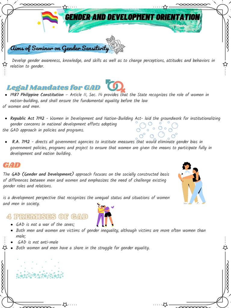 Gender and Development Orientation | PDF | Gender Studies | Gender