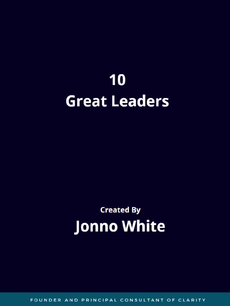 Leadership Survival Guide (10 World-Class Leaders Reveal Their Secrets ...