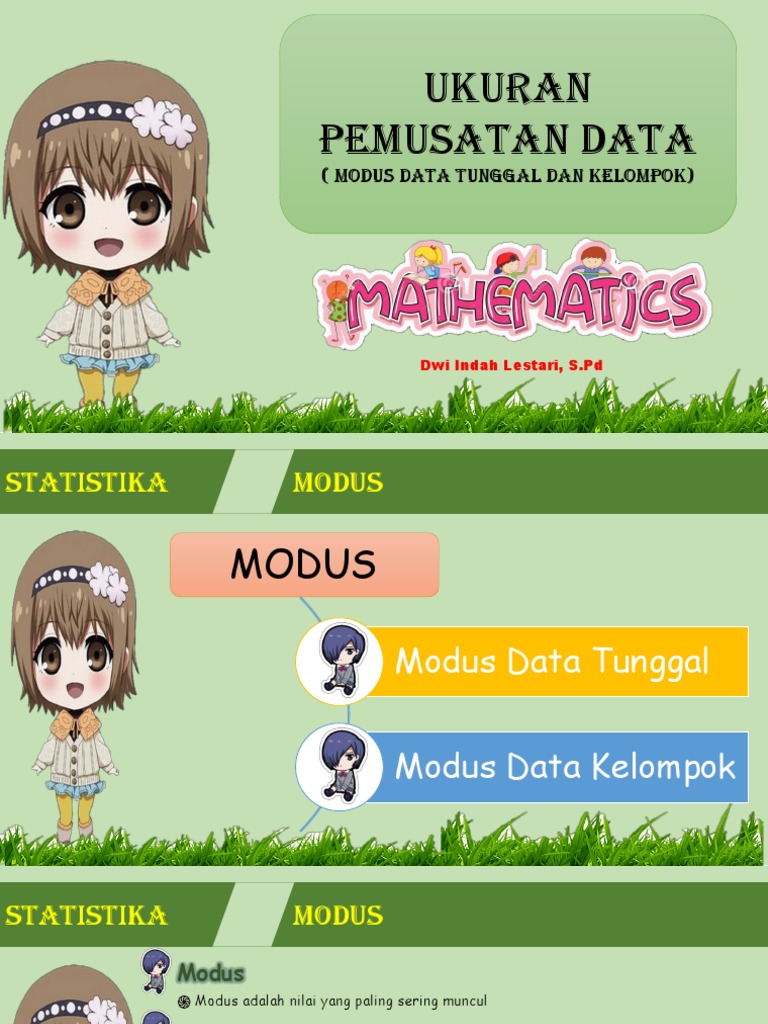 Modus Data Tunggal Dan Kelompok | PDF | Metode & Bahan Ajar