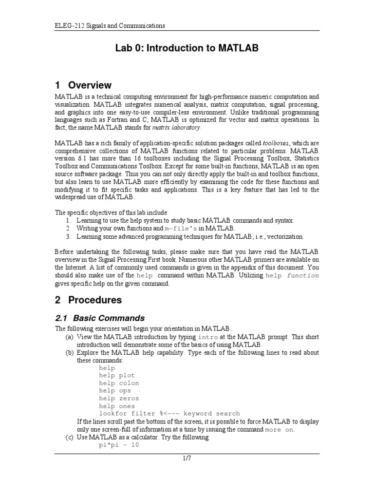 Lab 00 | PDF | Matlab | Phase (Waves)