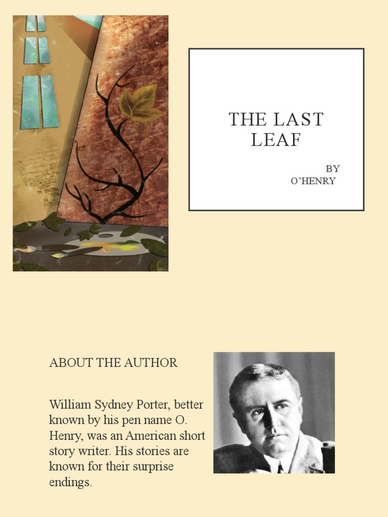 The Last Leaf: BY O'Henry | PDF | O. Henry