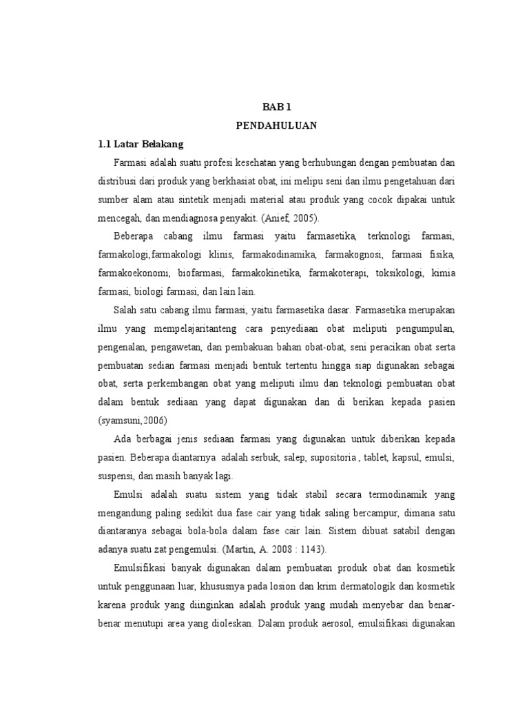 Laporan Emulsi | PDF