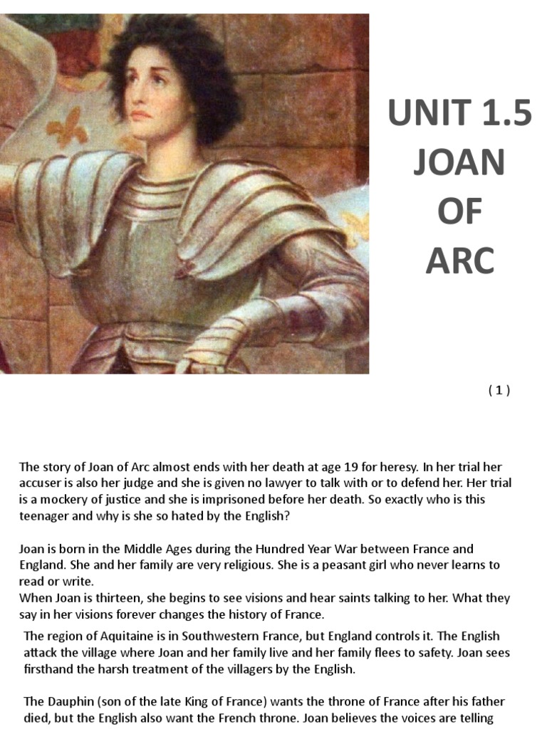 Unit 1.5 STD X | PDF | Joan Of Arc