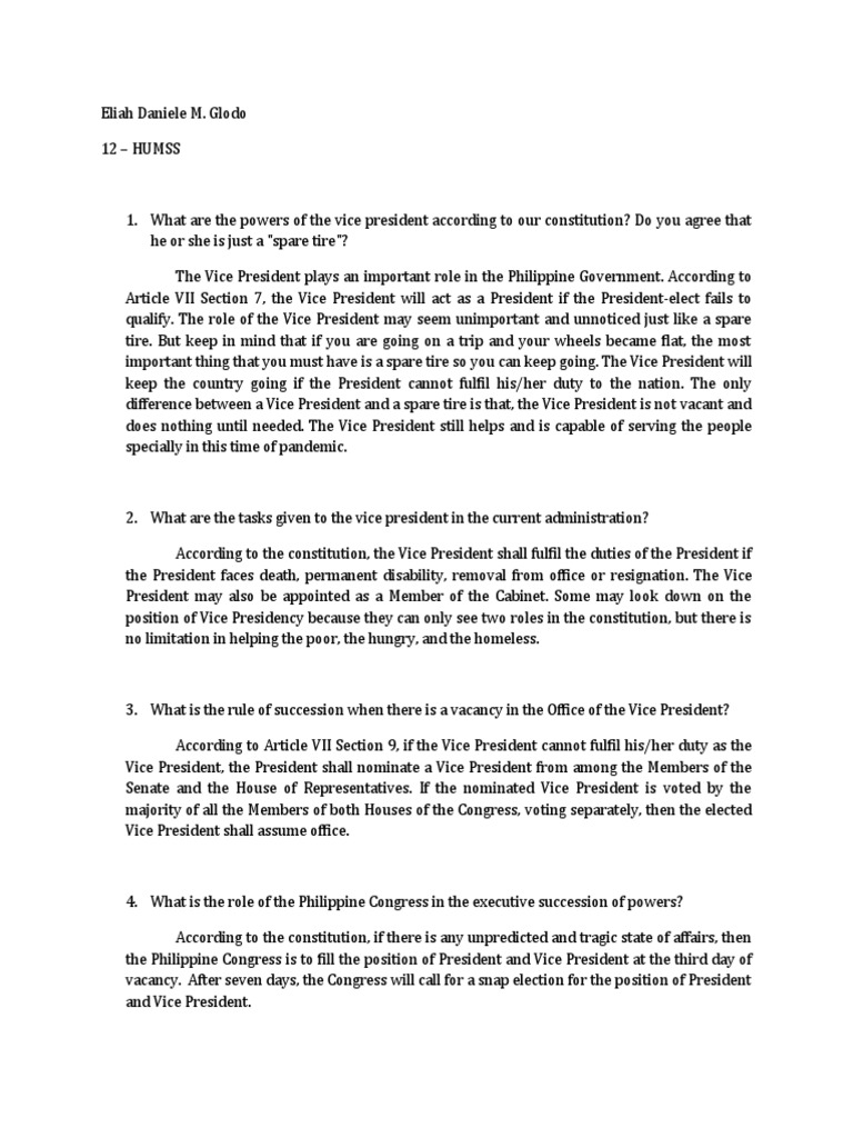 PPG Essay | PDF | Vice President Of The United States | American Government