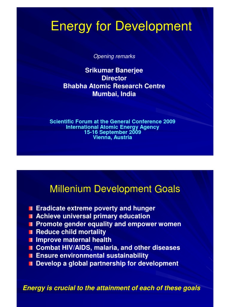 Energy for Development: The Role of Renewable Energy in Achieving the ...