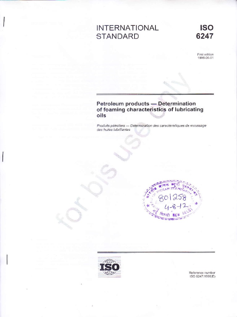 Iso 6247 | PDF | Metrology | Chemistry
