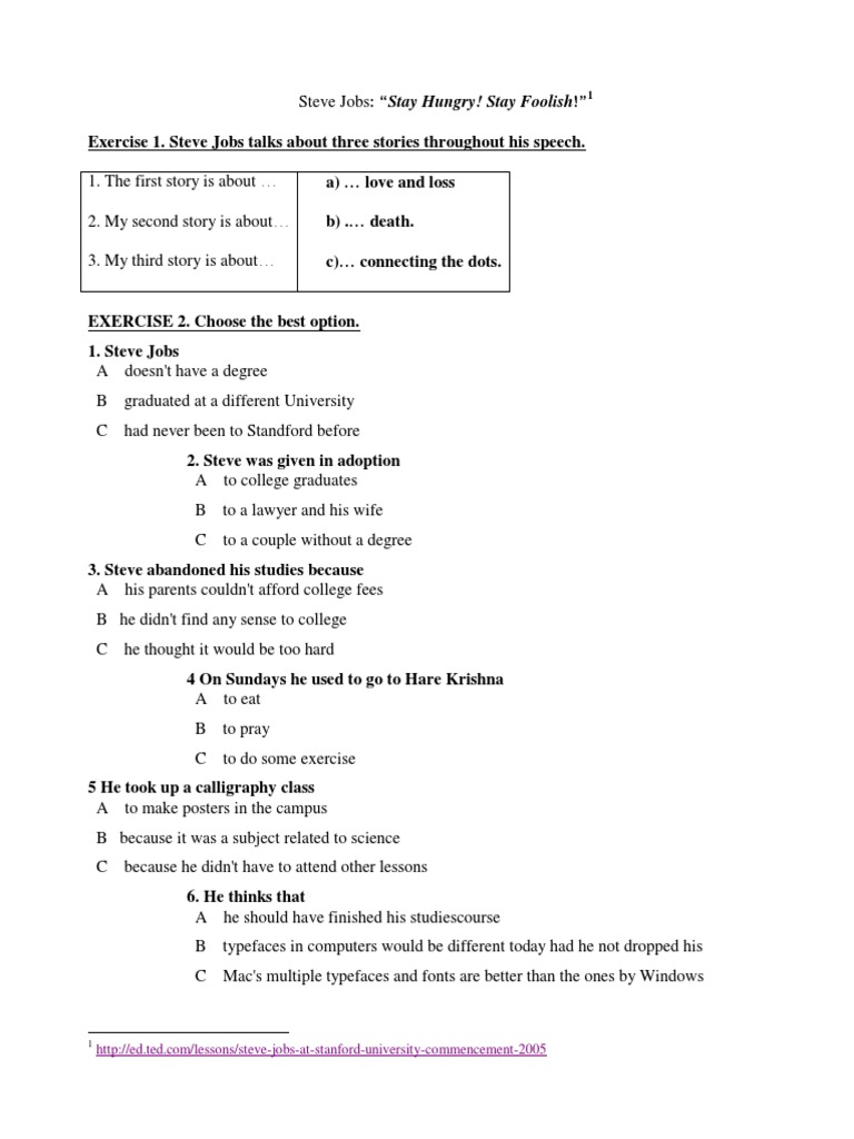 Steve Jobs' Stanford Speech Insights | PDF | Steve Jobs | Typefaces