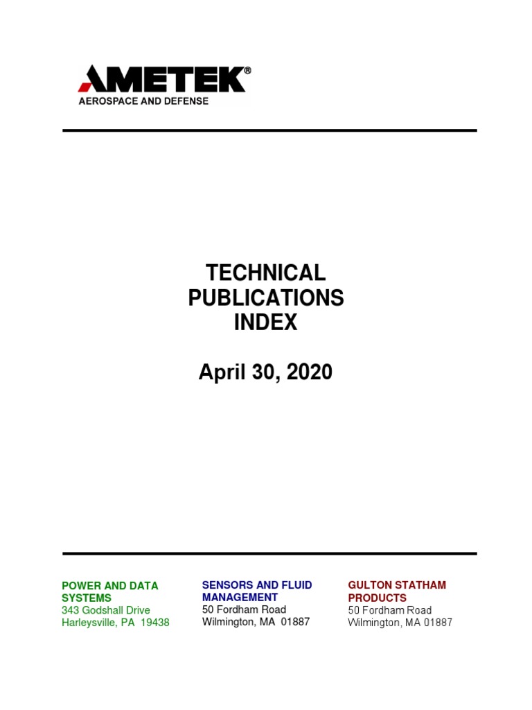 AMETEK | PDF | Jet Aircraft | Aircraft