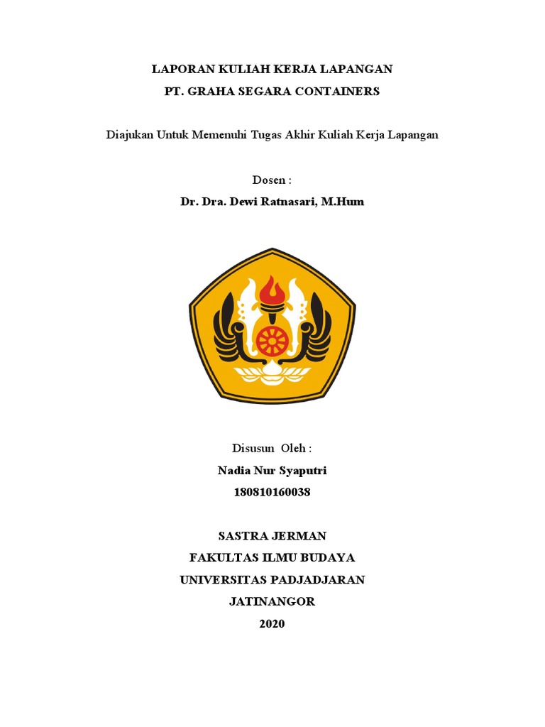 Laporan Kuliah Kerja Lapangan | PDF