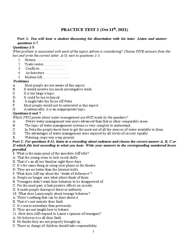 Practice Test 4 1 | PDF