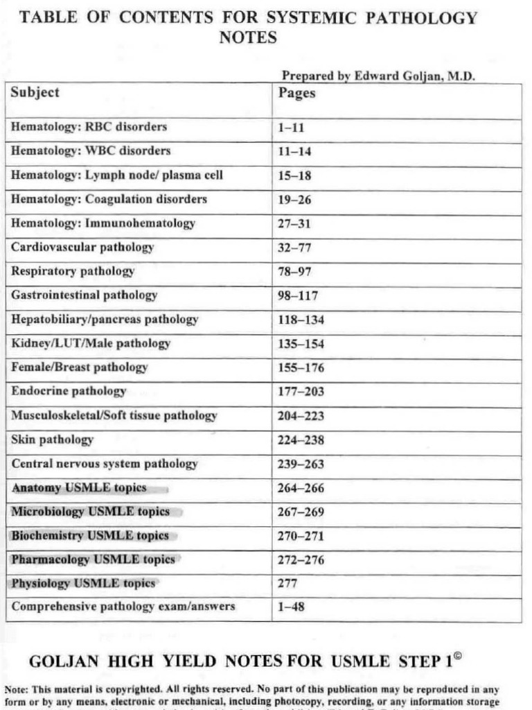 Goljan Special Pathology | PDF | Anemia | Red Blood Cell