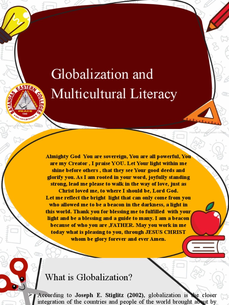 Globalization and Multicultural Literacy-Ilagan | PDF | Globalization | Literacy