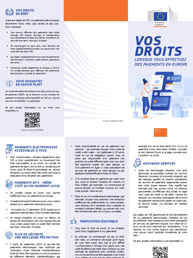 Leaflet Your Rights Payments Eu - FR | PDF | Banques | Économie