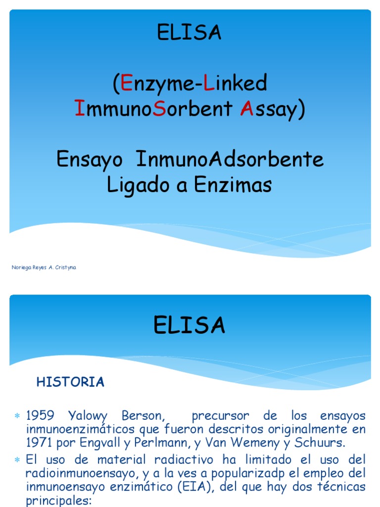 Elisa | PDF | Elisa | Biología Molecular