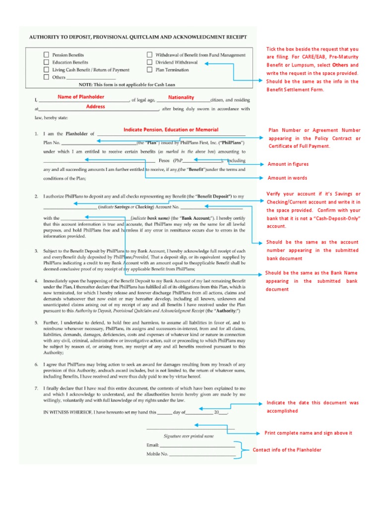 How To Fill-Out The Atd | PDF | Financial Services