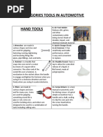 The Bench Work Tools, Uses and Processes | PDF | Drill | Screw