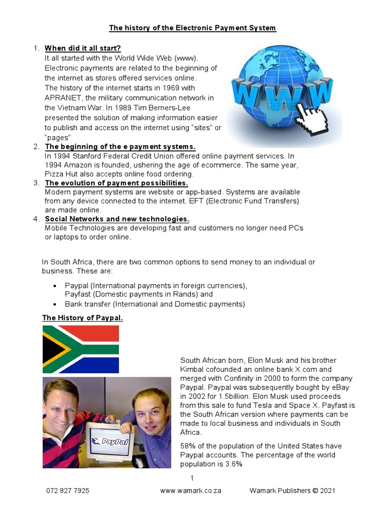 The History of EFT Payments | PDF | Payments | Debit Card