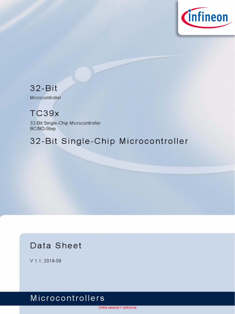 Infineon TC39x DataSheet v01 00 en | PDF | System On A Chip | Electrical Engineering