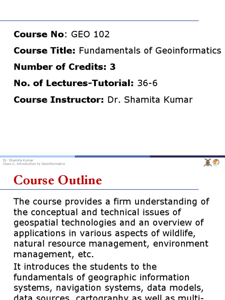 1-Intro To Geoinformatics | PDF | Geographic Information System | Geomatics