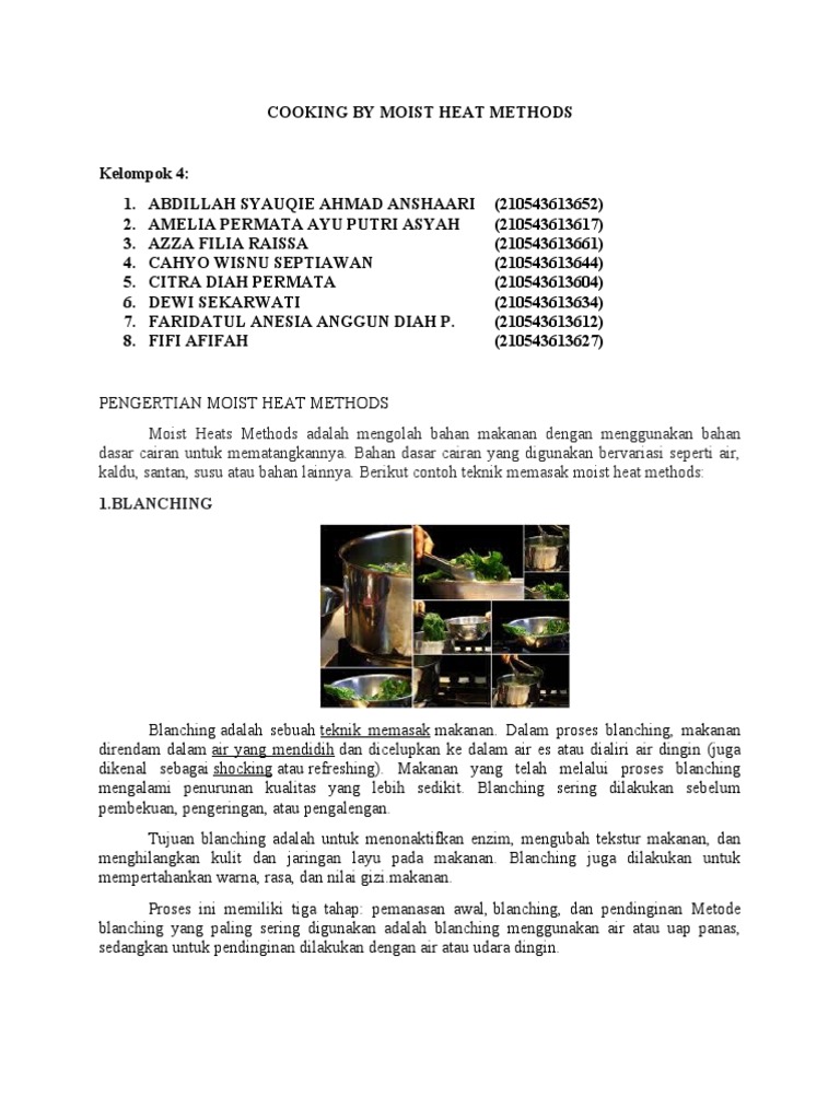 Moist Head Method | PDF