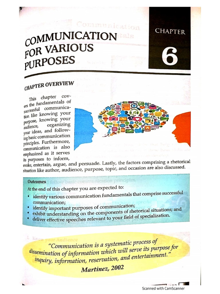 Chapter 6 Purposive Communication | PDF