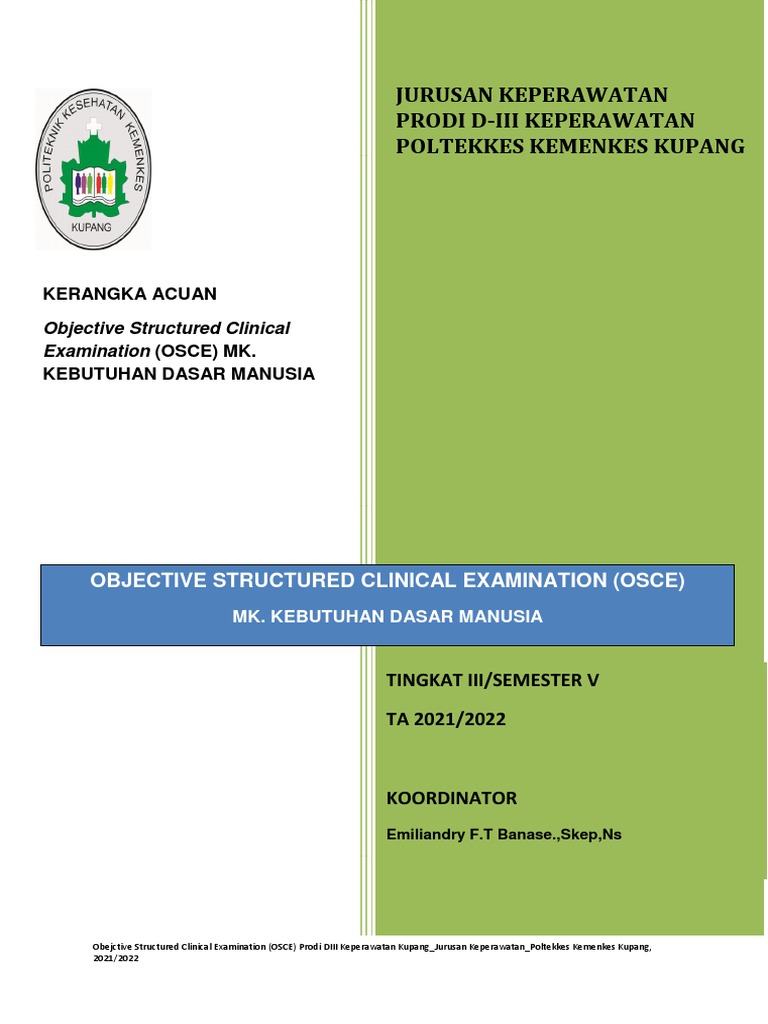 Kerangka Acuan Osce KDM - Ok | PDF
