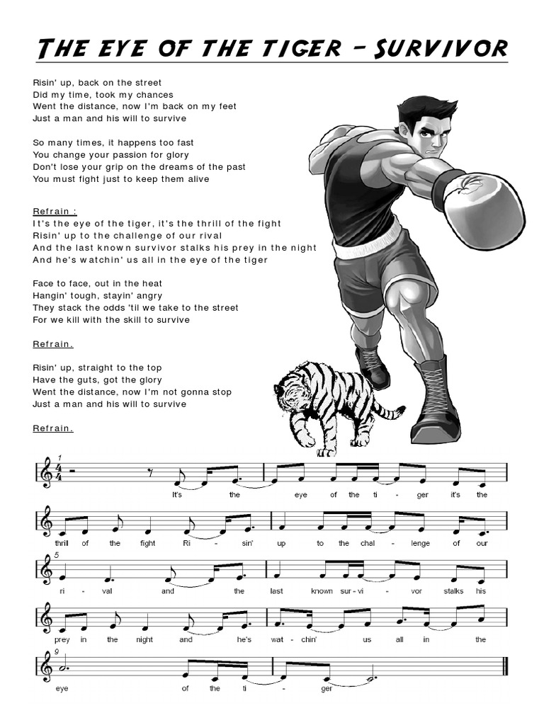 The Eye of The Tiger - Survivor | PDF