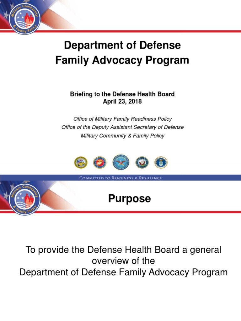 DoD Family Advocacy Program Overview | PDF | Domestic Violence | Child ...