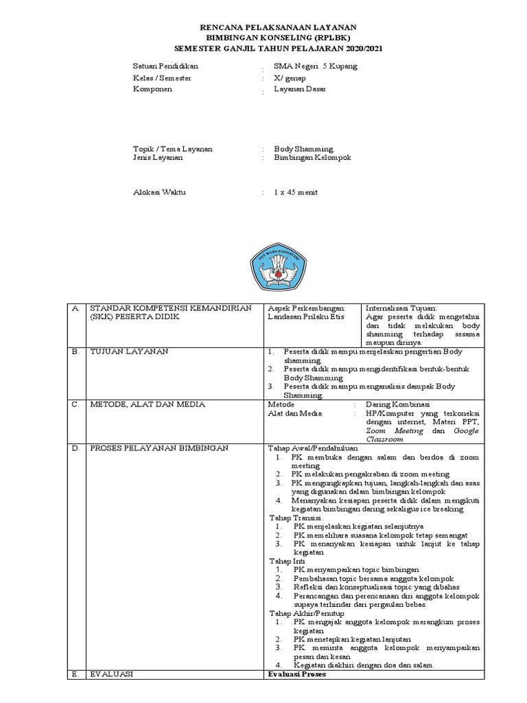 RPL Bimbingan Kelompok | PDF