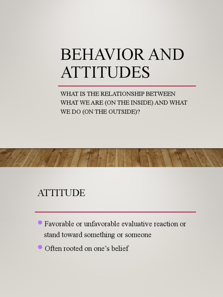 Attitudes and Behavior Dynamics | PDF | Attitude (Psychology) | Behavior