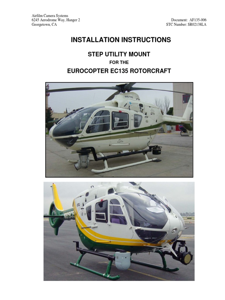 AF135-006 Installation Instructions | Download Free PDF | Rotorcraft ...