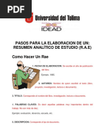 Guía para elaborar un RAE | PDF