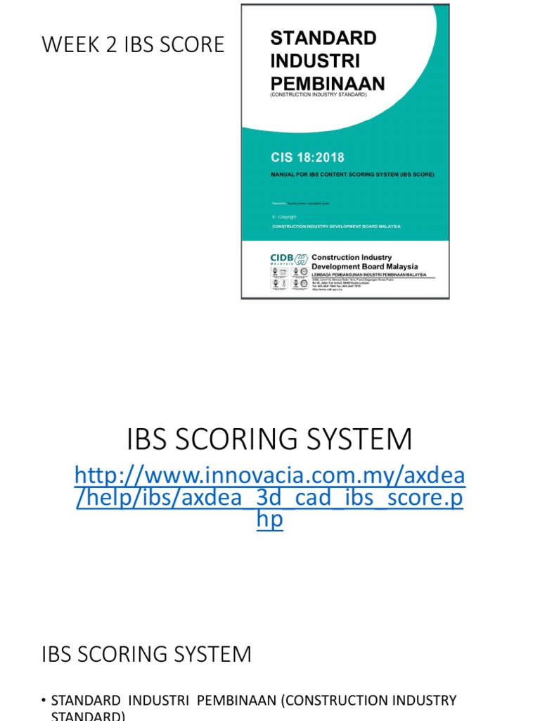 Week 2 IBS Scoring System | PDF | Wall | Concrete