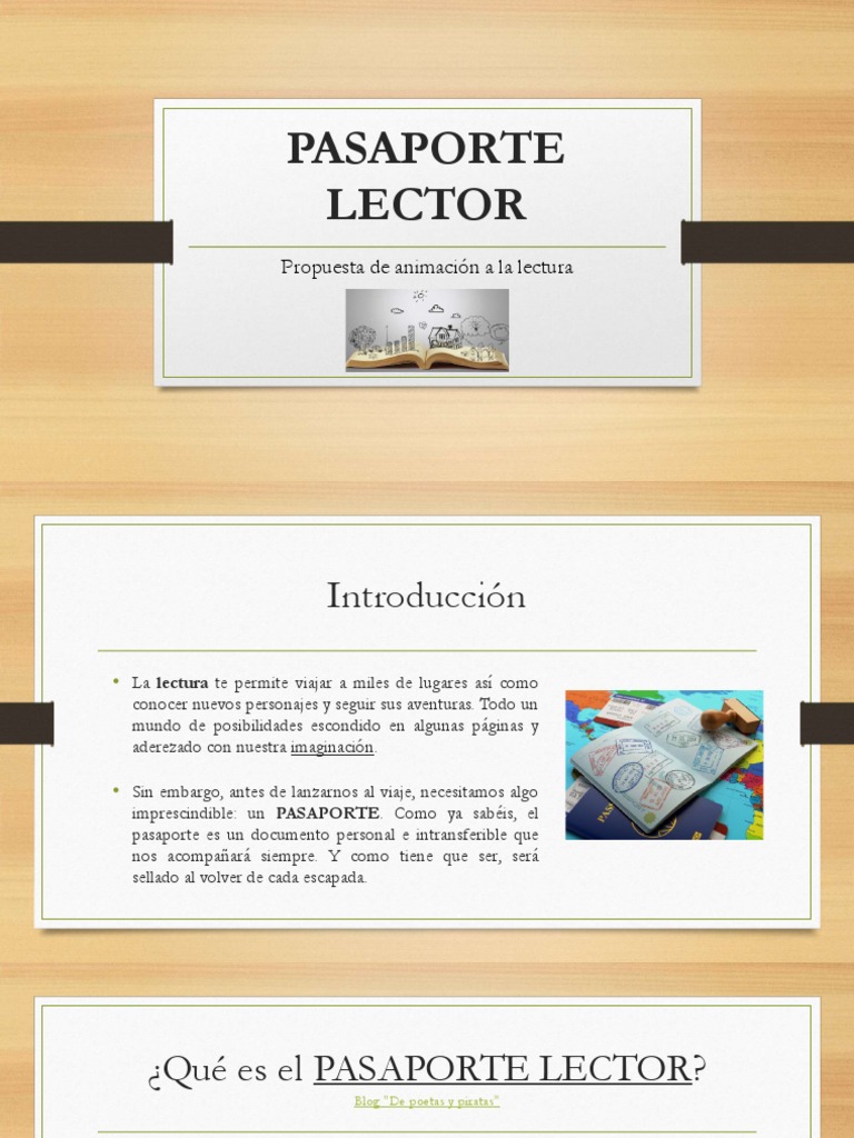 Pasaporte Lector 1 | PDF