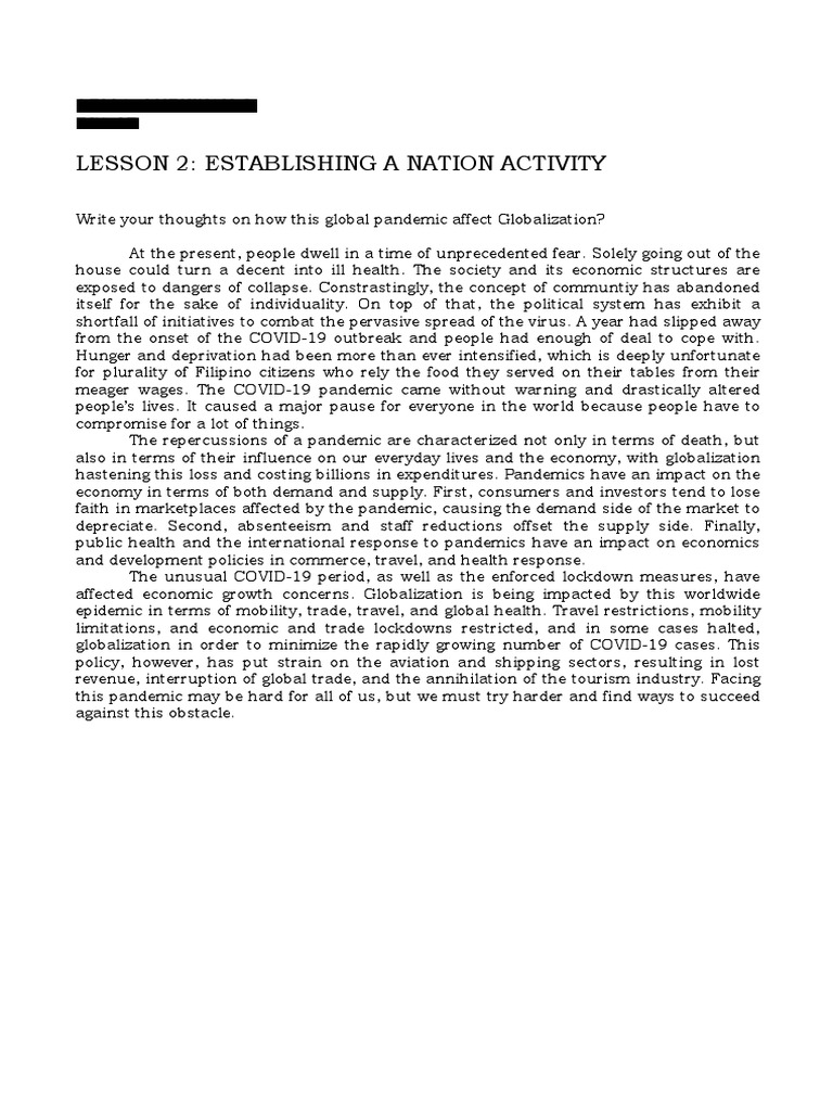 LESSON 2 Establishing A Nation | PDF